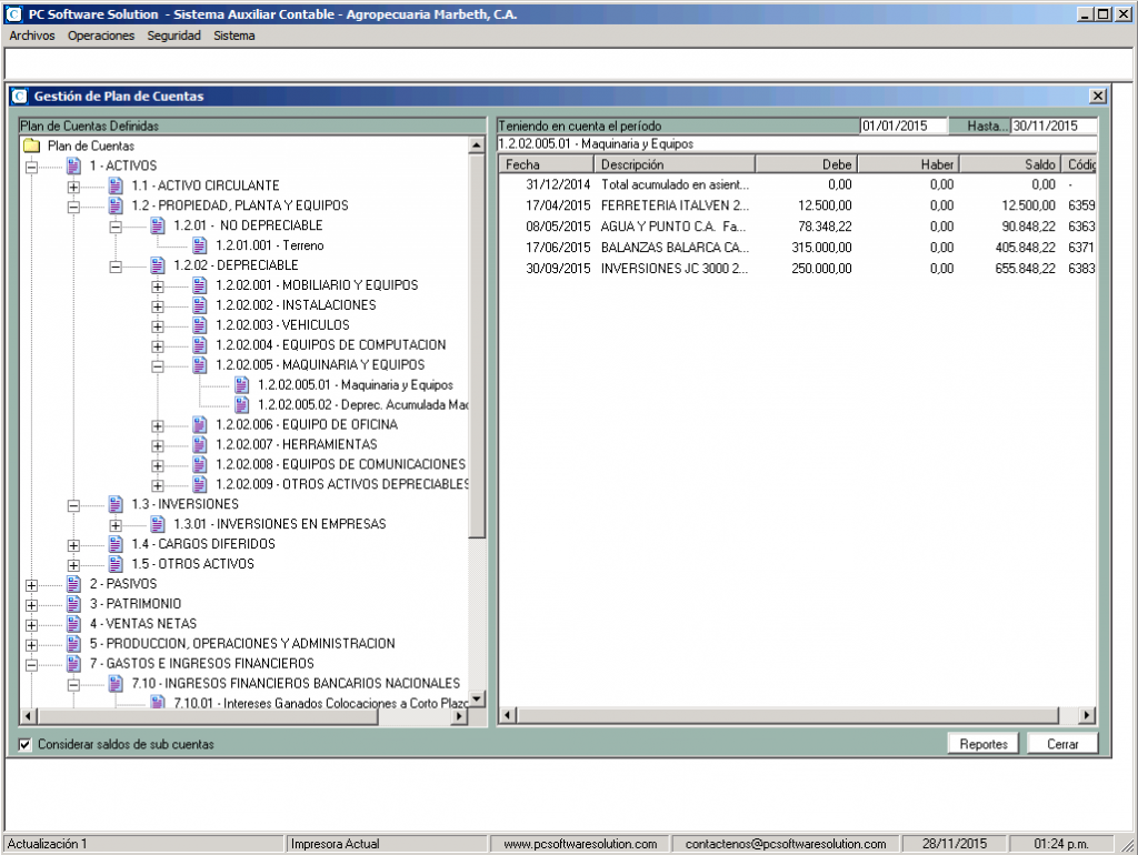 Sistema Contable » PC Software Solution